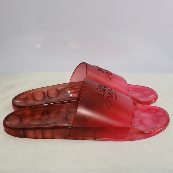 Coach | Shoes | Coach Size B Womens Pink Ulyssa Slides | Poshmark